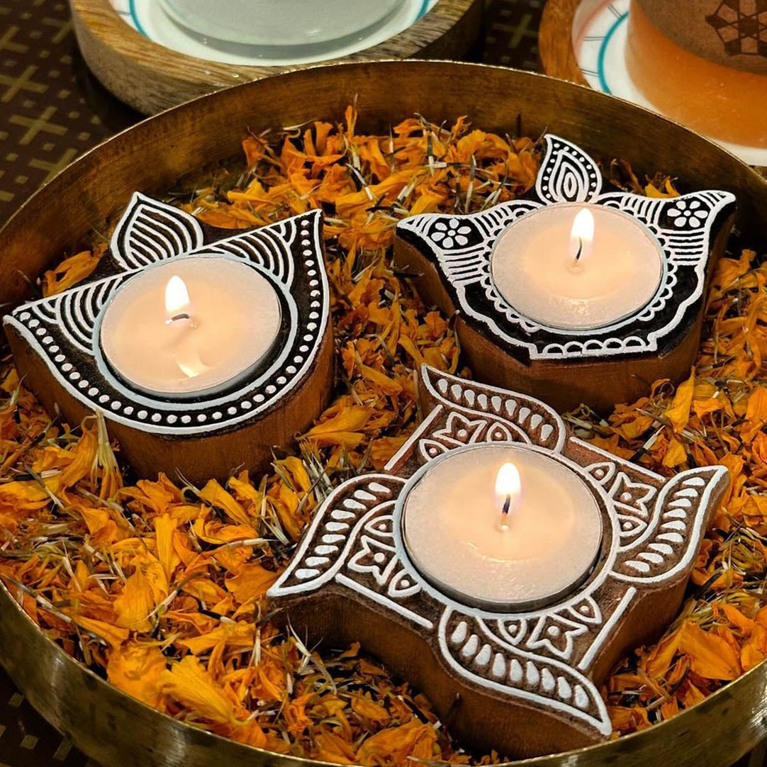 Wooden Diyas – Jalaram Designs